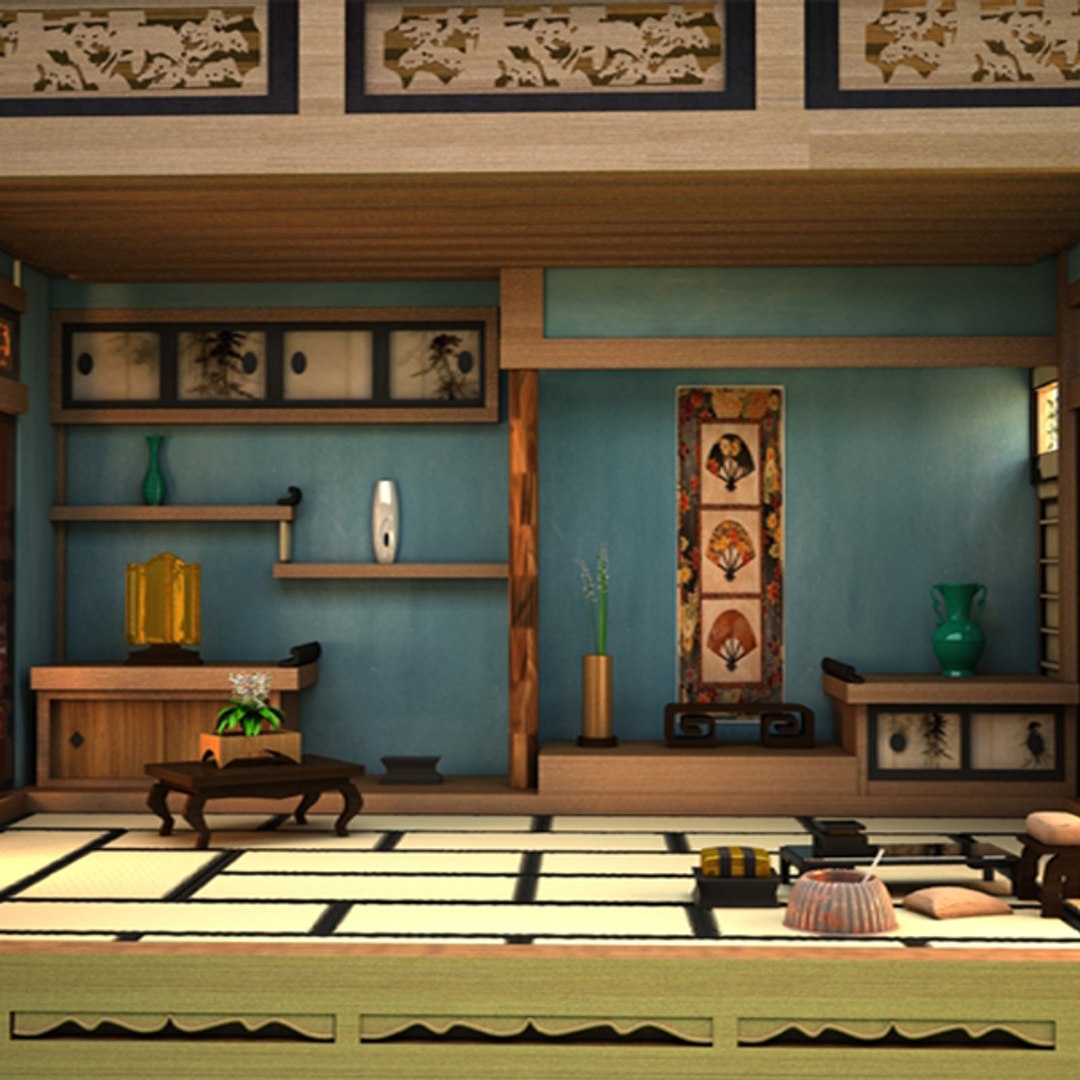 3d Interior Japanese Room