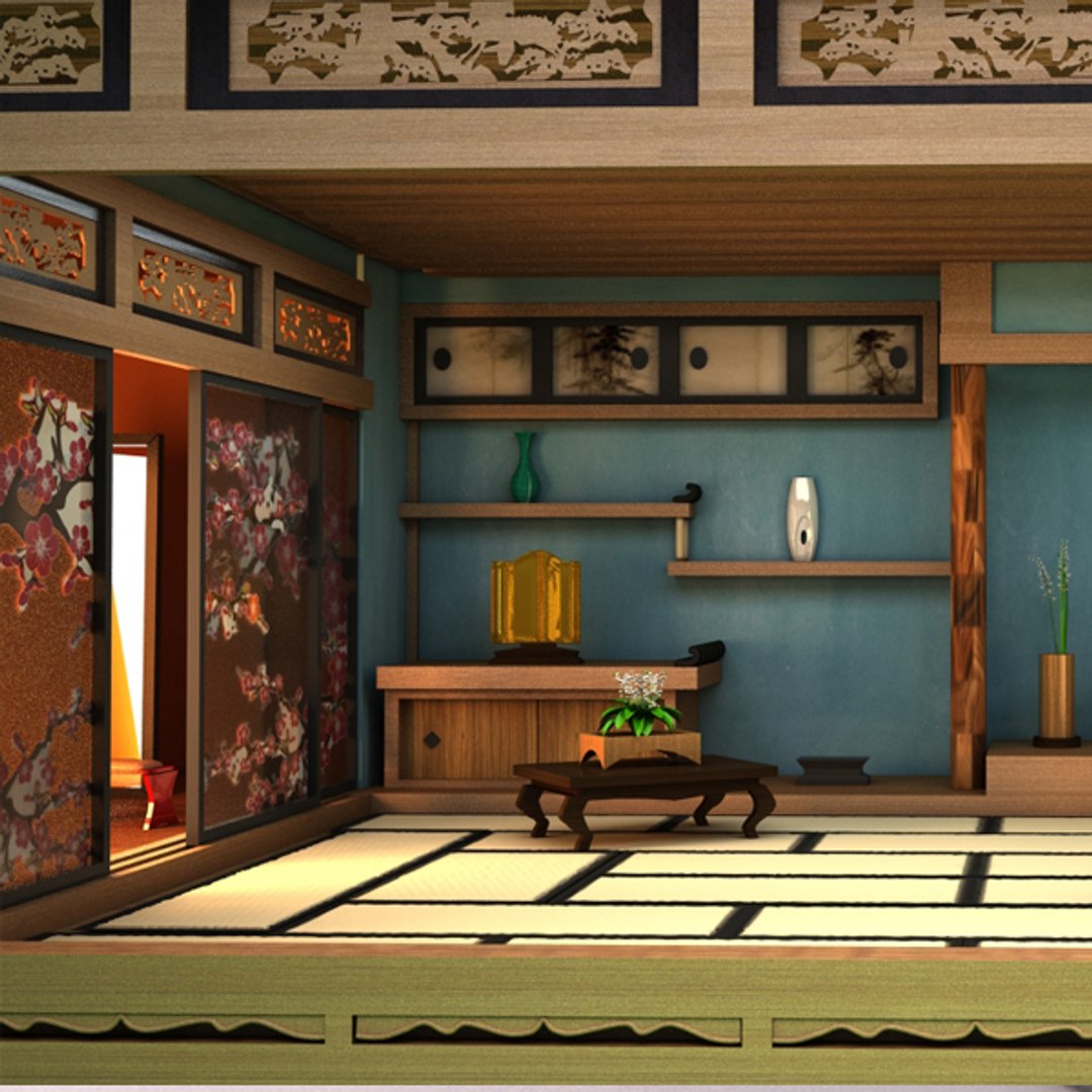3d Interior Japanese Room
