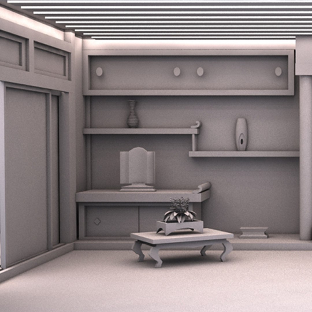 3d Interior Japanese Room
