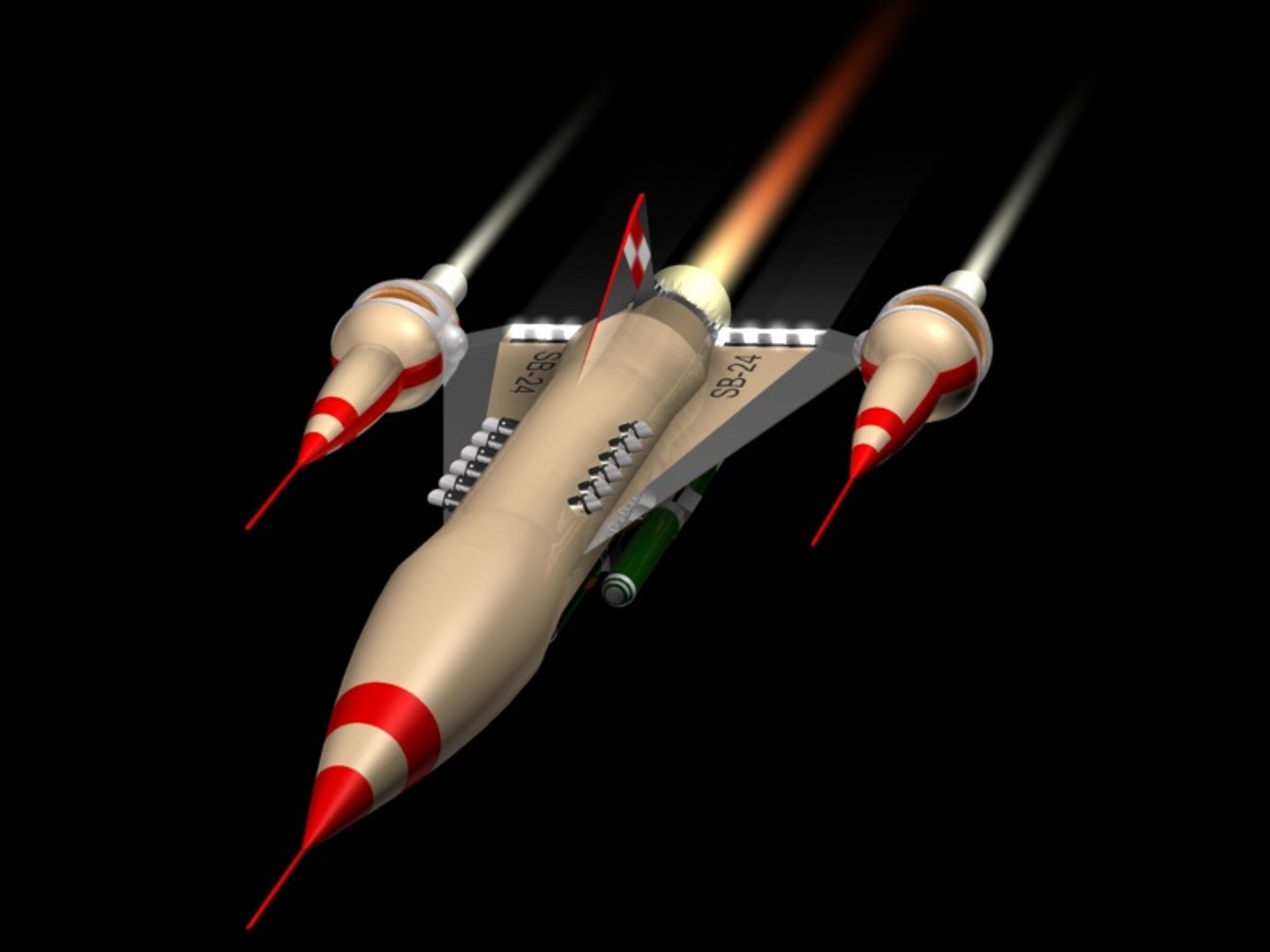 Rocket Sci-fi Ship Space C4d