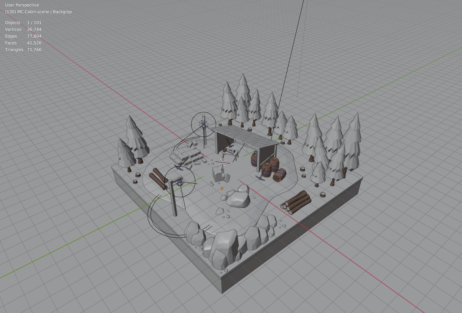 3D Stylised Mining Camp - Scene And Assets - Blender Model - TurboSquid 2033599