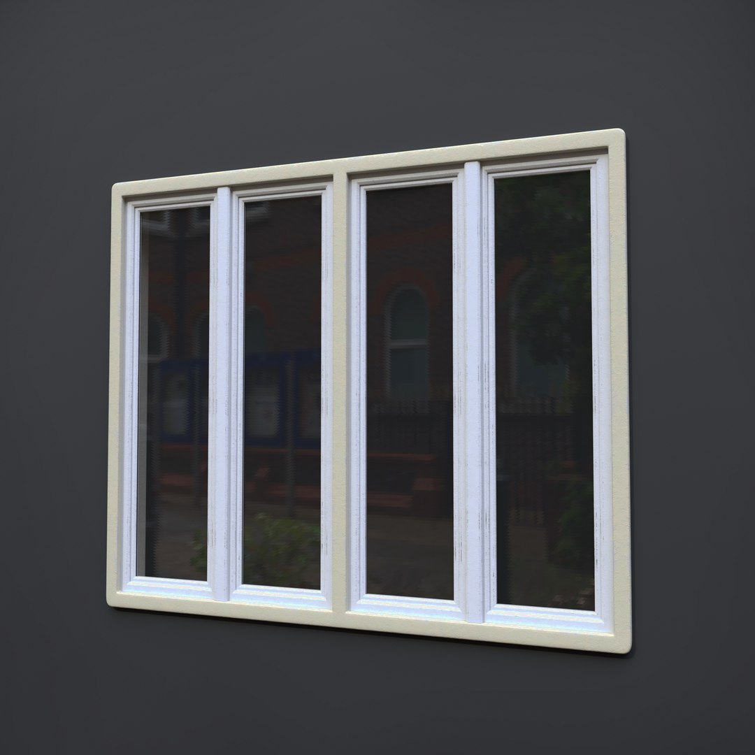 Double Window 3D Model - TurboSquid 2163533