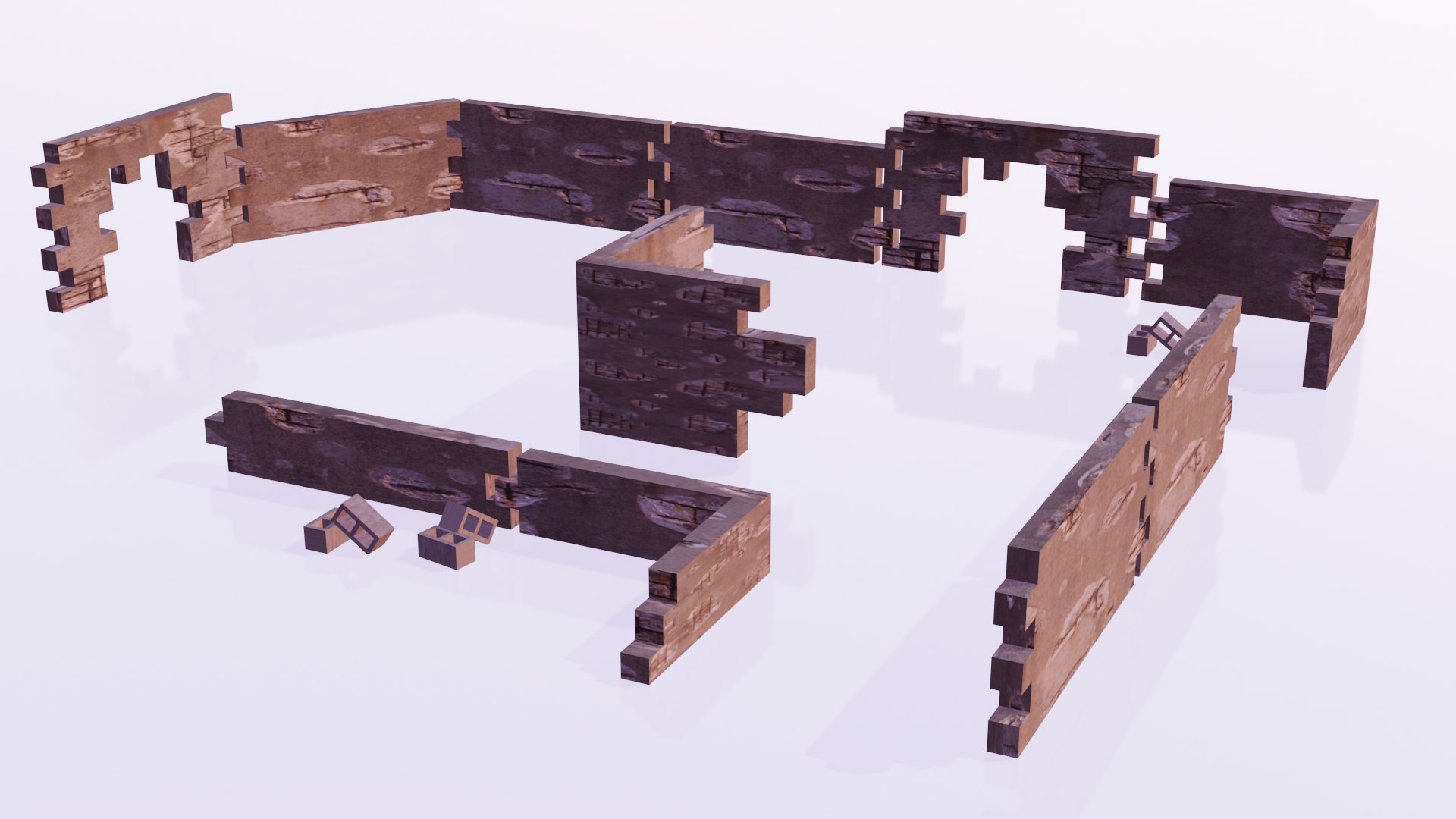 3D Walls Modular Model - TurboSquid 1598322