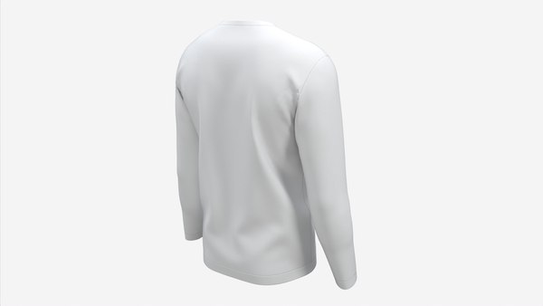 3D Sweatshirt for Men Mockup 03 White model - TurboSquid 2043864