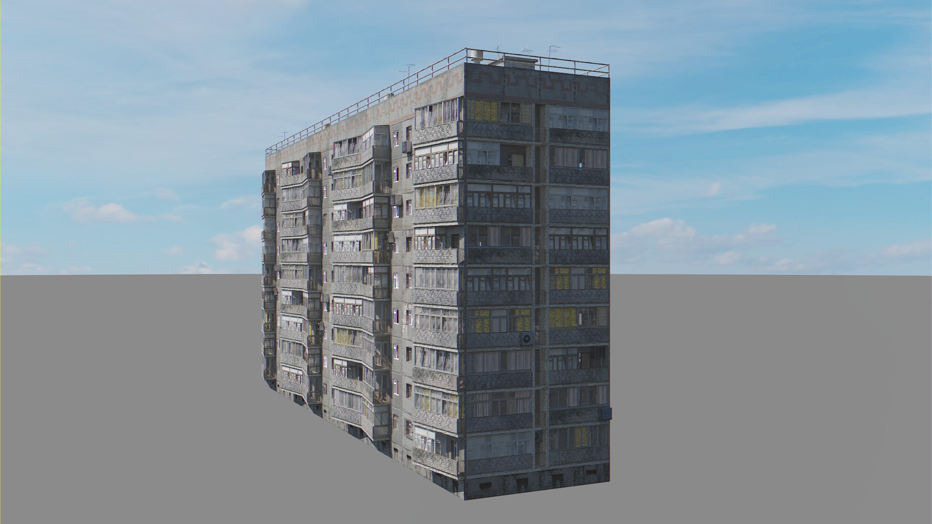 Soviet Building 3D Model - TurboSquid 1422420