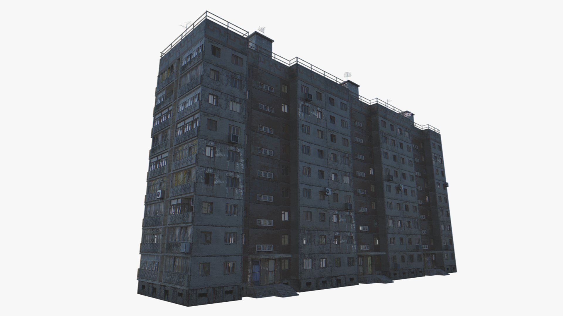 Soviet Building 3D Model - TurboSquid 1422420