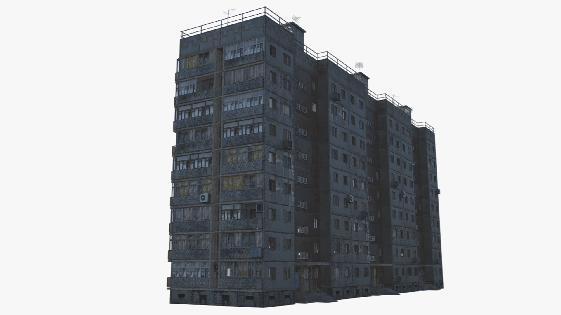 Soviet Building 3D Model - TurboSquid 1422420
