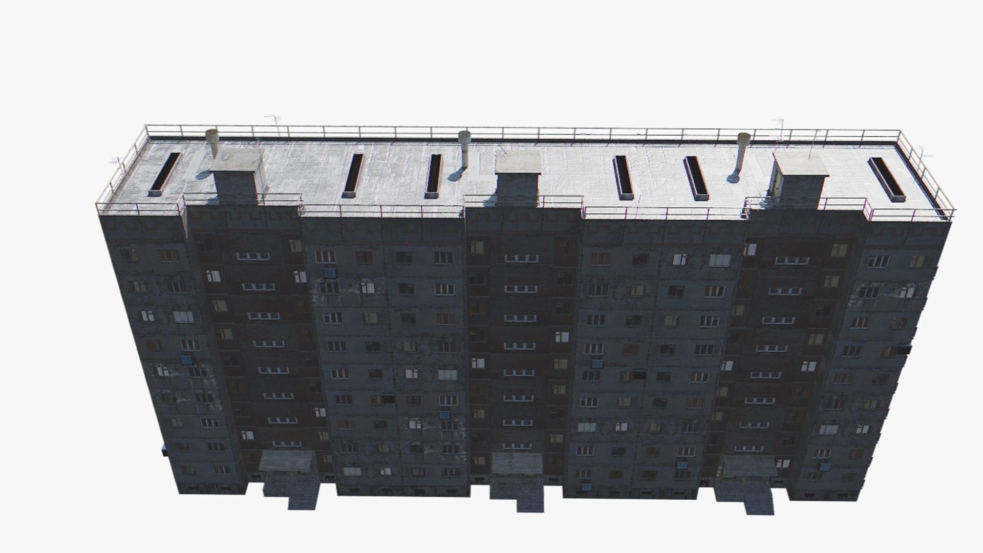 Soviet Building 3D Model - TurboSquid 1422420