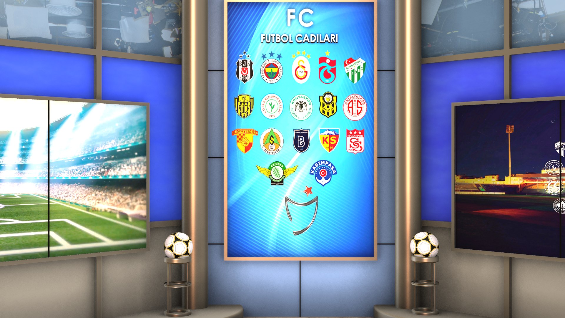 3D Virtual Set Studio Model - TurboSquid 1593550