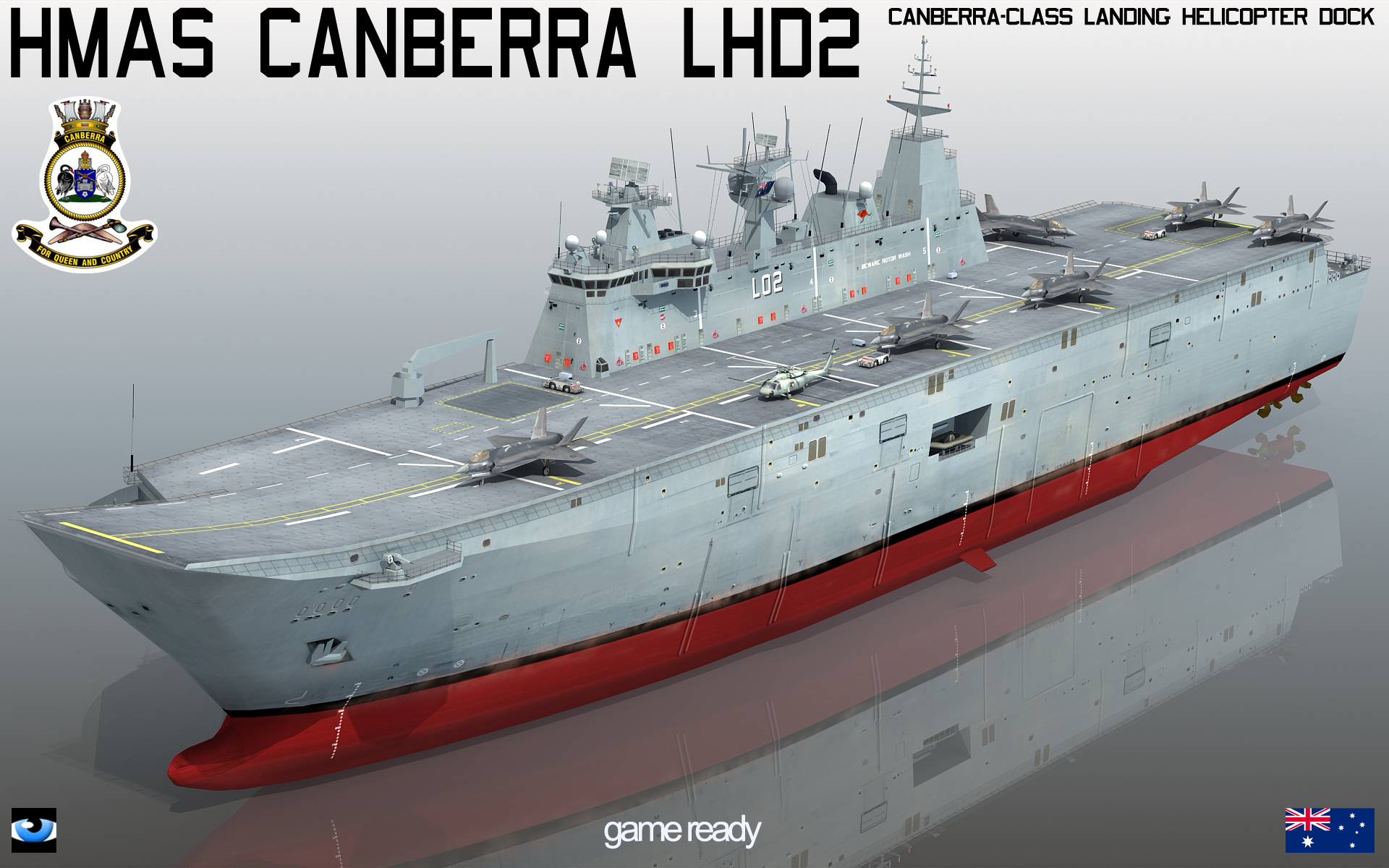 hmas canberra class obj
