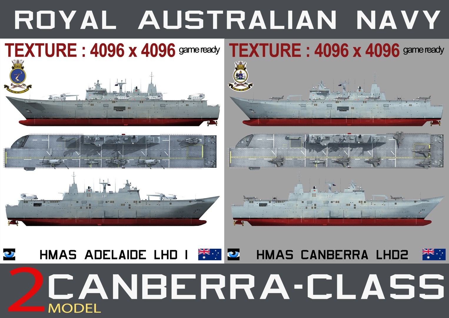 Hmas Canberra Class Obj