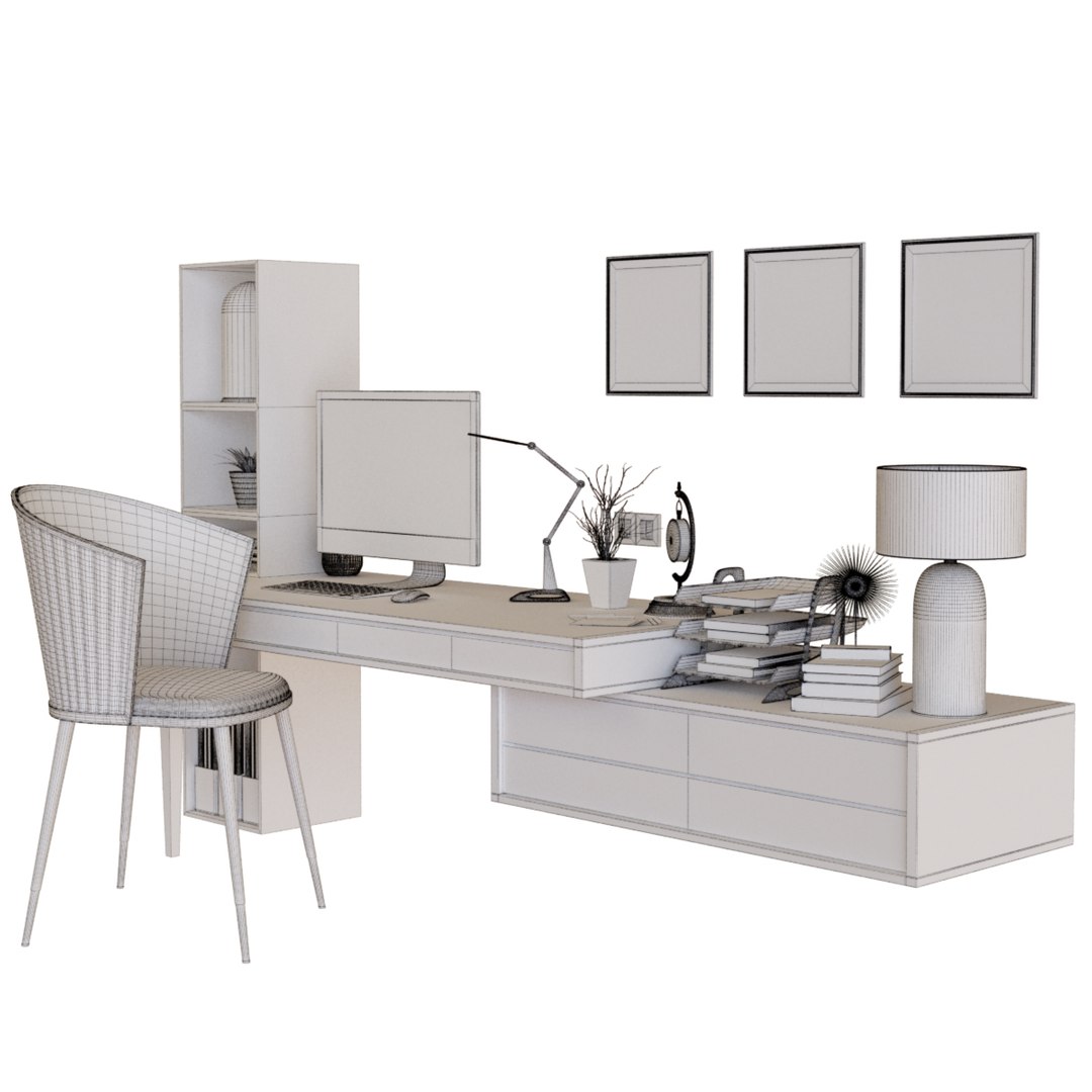 Work Table 3D Model - TurboSquid 1627252