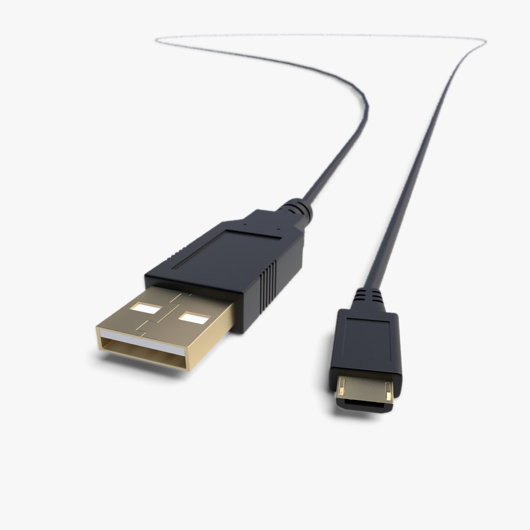3d 6 Usb Micro Cable Model