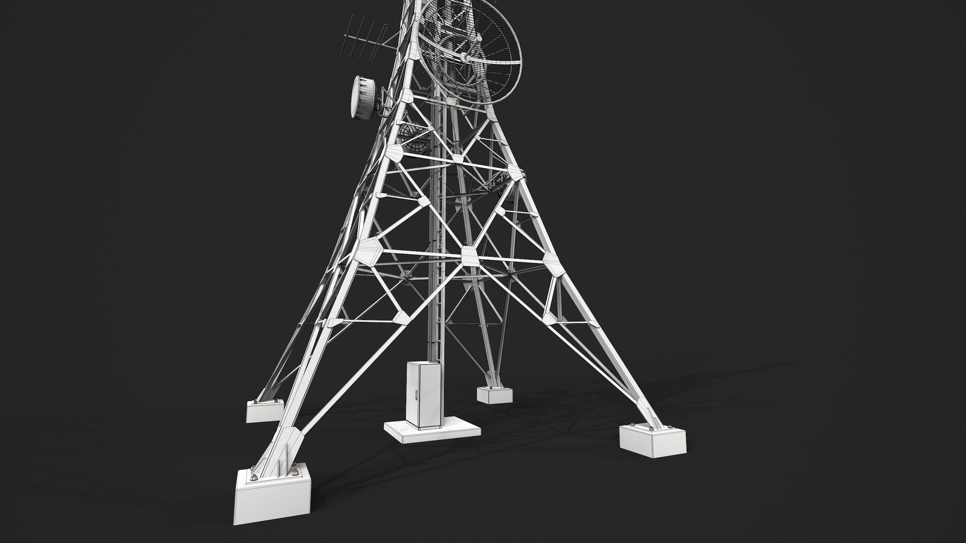 3D Model Telecommunication Tower - TurboSquid 1161714