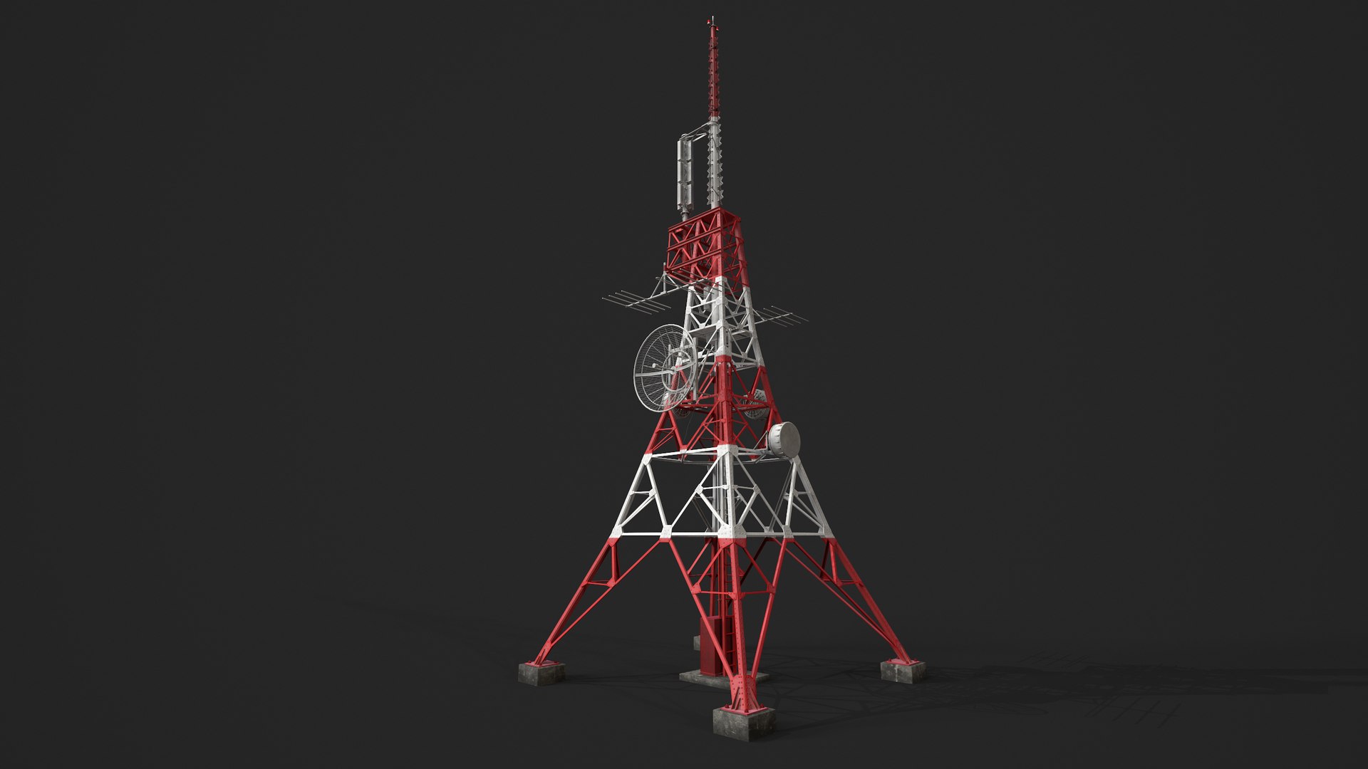 3D Model Telecommunication Tower - TurboSquid 1161714