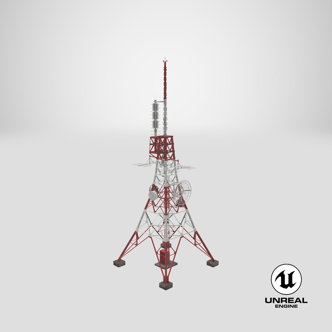 3D Model Telecommunication Tower - TurboSquid 1161714