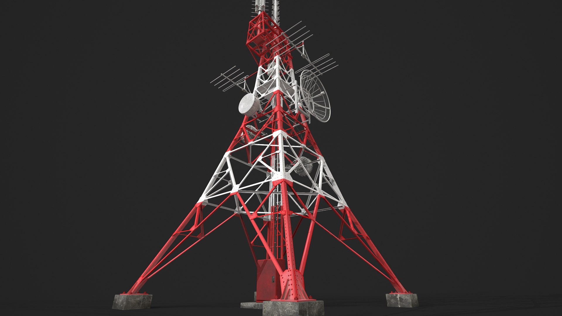 3D Model Telecommunication Tower - TurboSquid 1161714