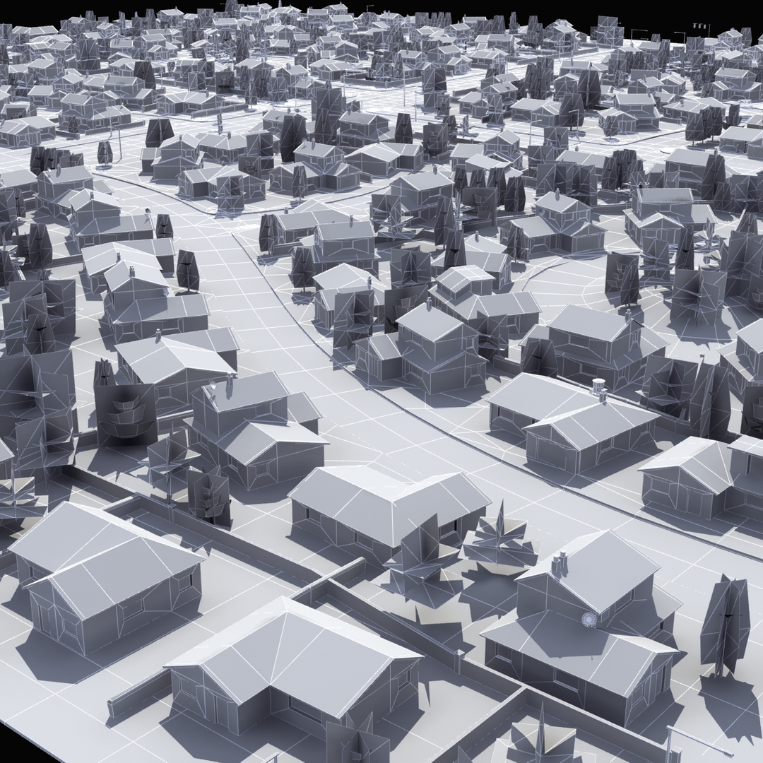 3d residential development model