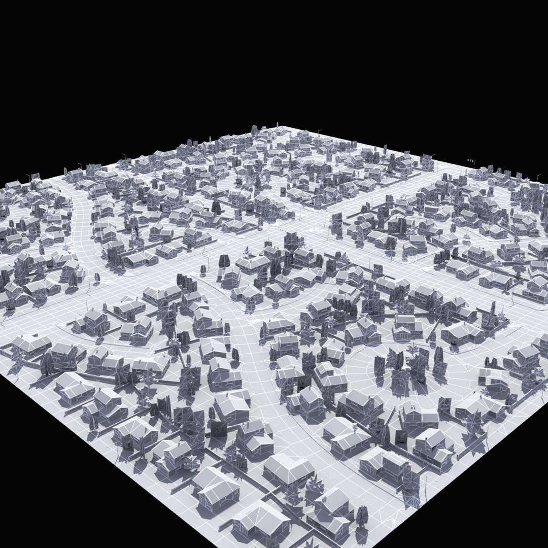 3d residential development model