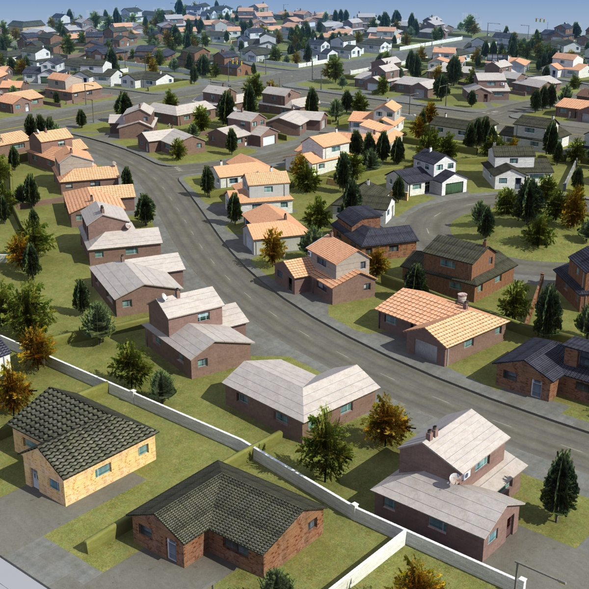 3d residential development model