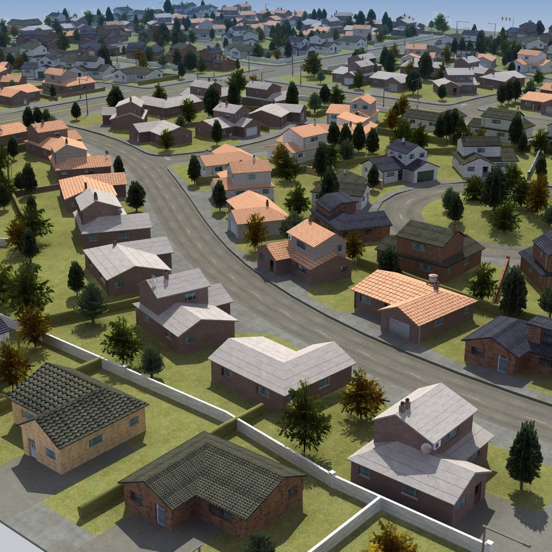 3d residential development model