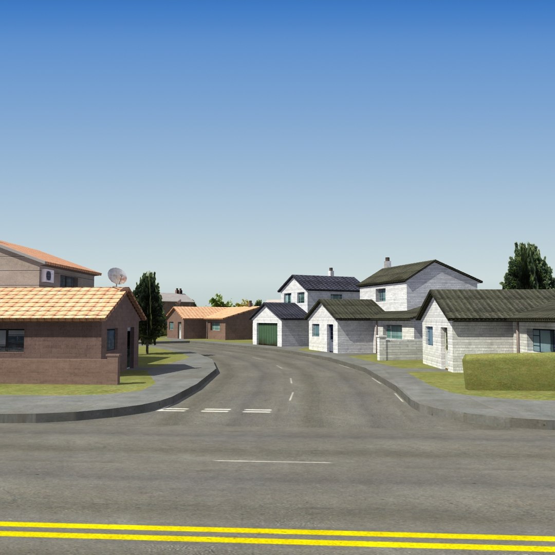 3d residential development model