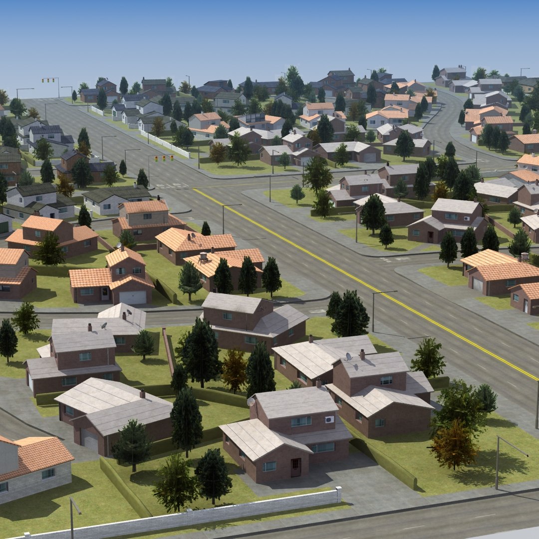 3d residential development model