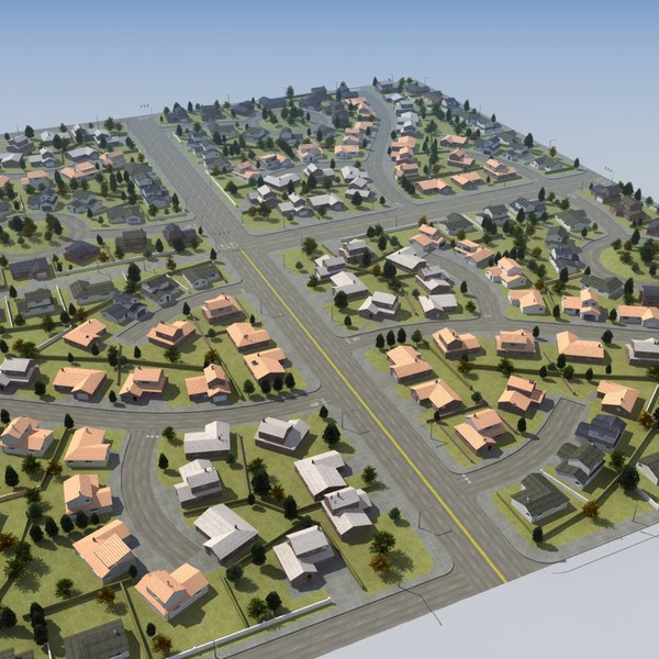 3d residential development model