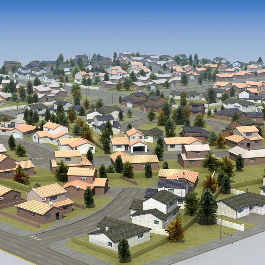 3d residential development model