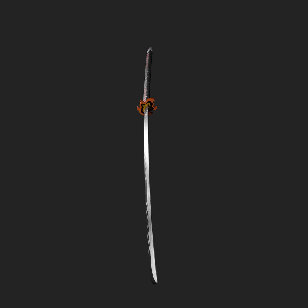 Tanjiro Nichirin Sword Demon Slayer 3D Model - TurboSquid 2098920