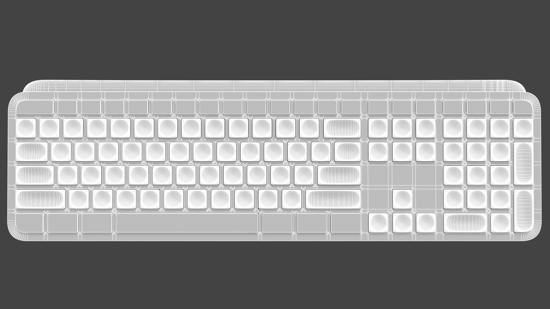 Logitech Mx Keys Keyboard 3D Model - TurboSquid 1535932