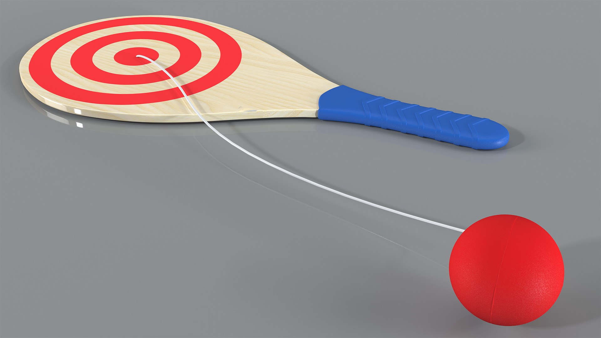 3D Vintage Paddle Ball - TurboSquid 1506904