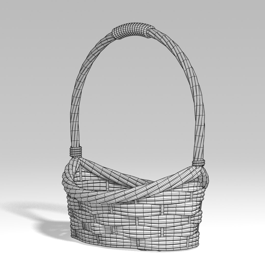 Basket Bask Bas 3d Model