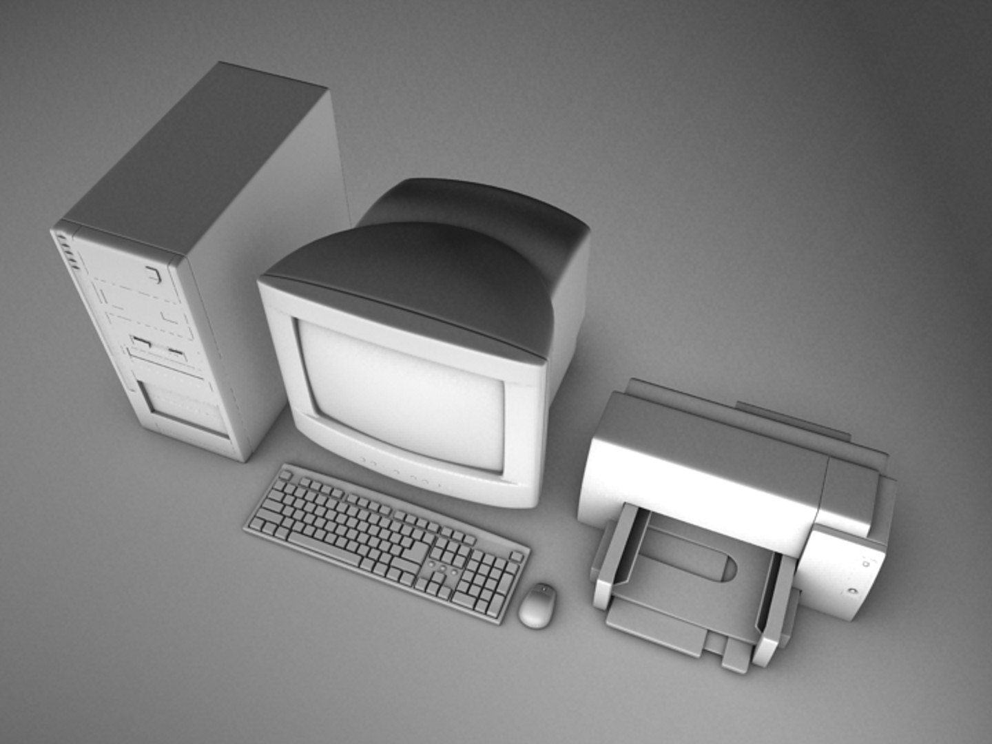 3d obj desktop computer printer