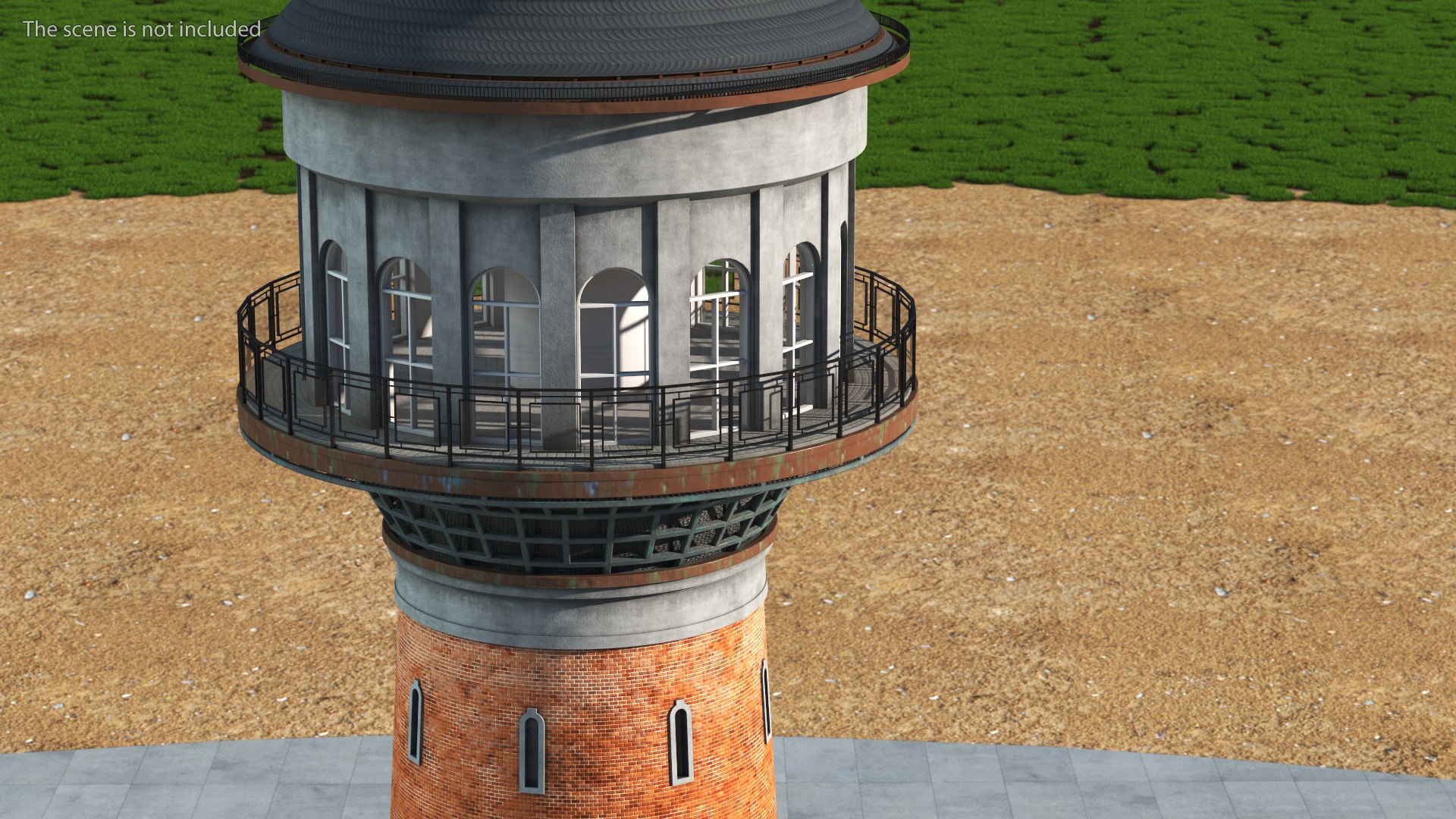 3D Old German Water Tower - TurboSquid 2130604