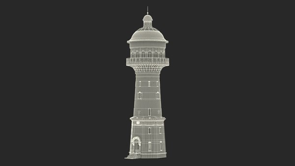 modelo 3d Antigua torre de agua alemana - TurboSquid 2130604