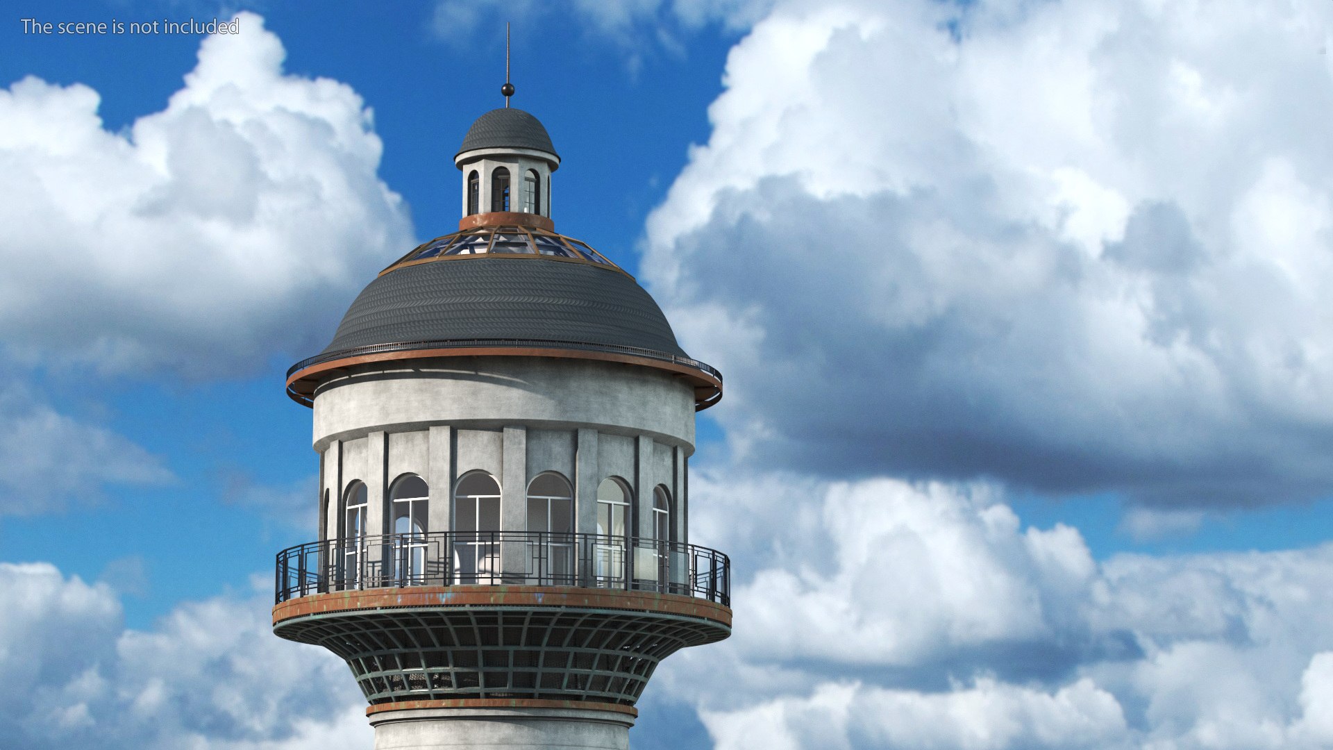 3D Old German Water Tower - TurboSquid 2130604