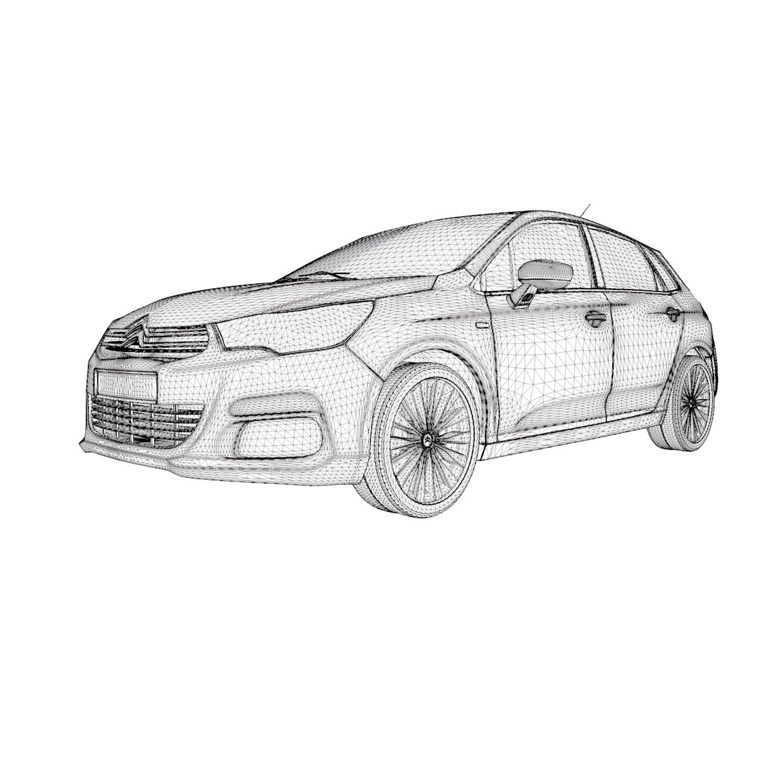 3D Citroen C4 - 2011 - TurboSquid 2138317