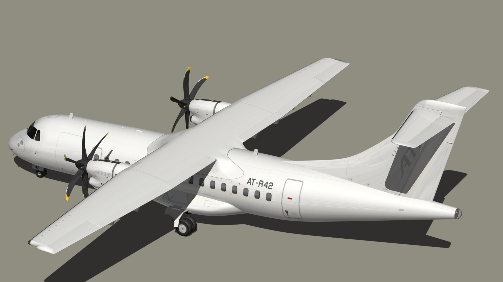 3D atr 42 white - TurboSquid 1686852