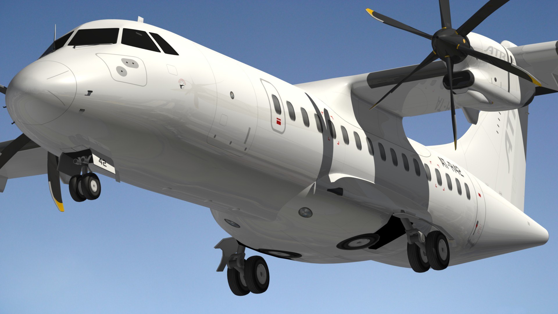 3D atr 42 white - TurboSquid 1686852