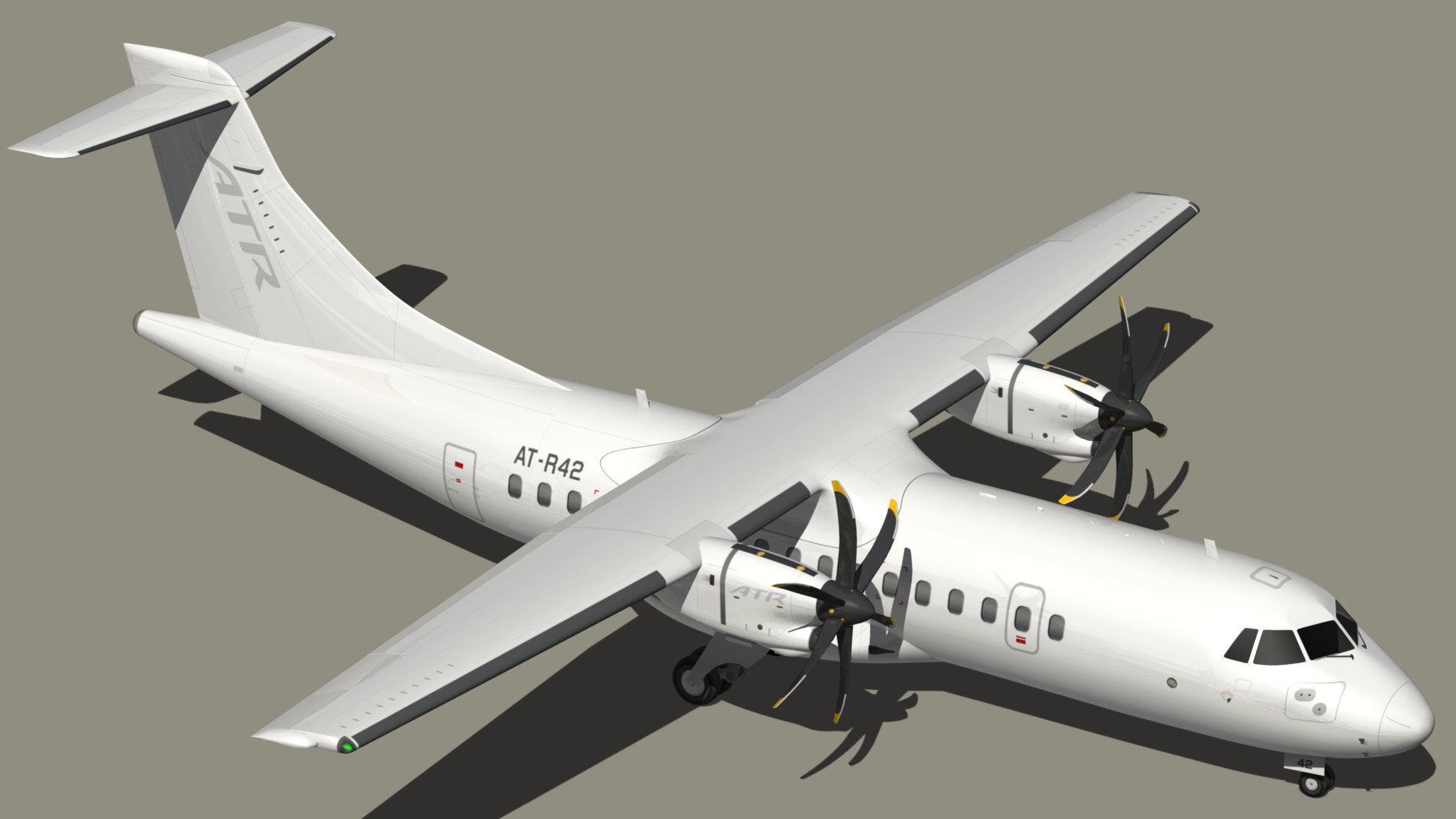 3D atr 42 white - TurboSquid 1686852