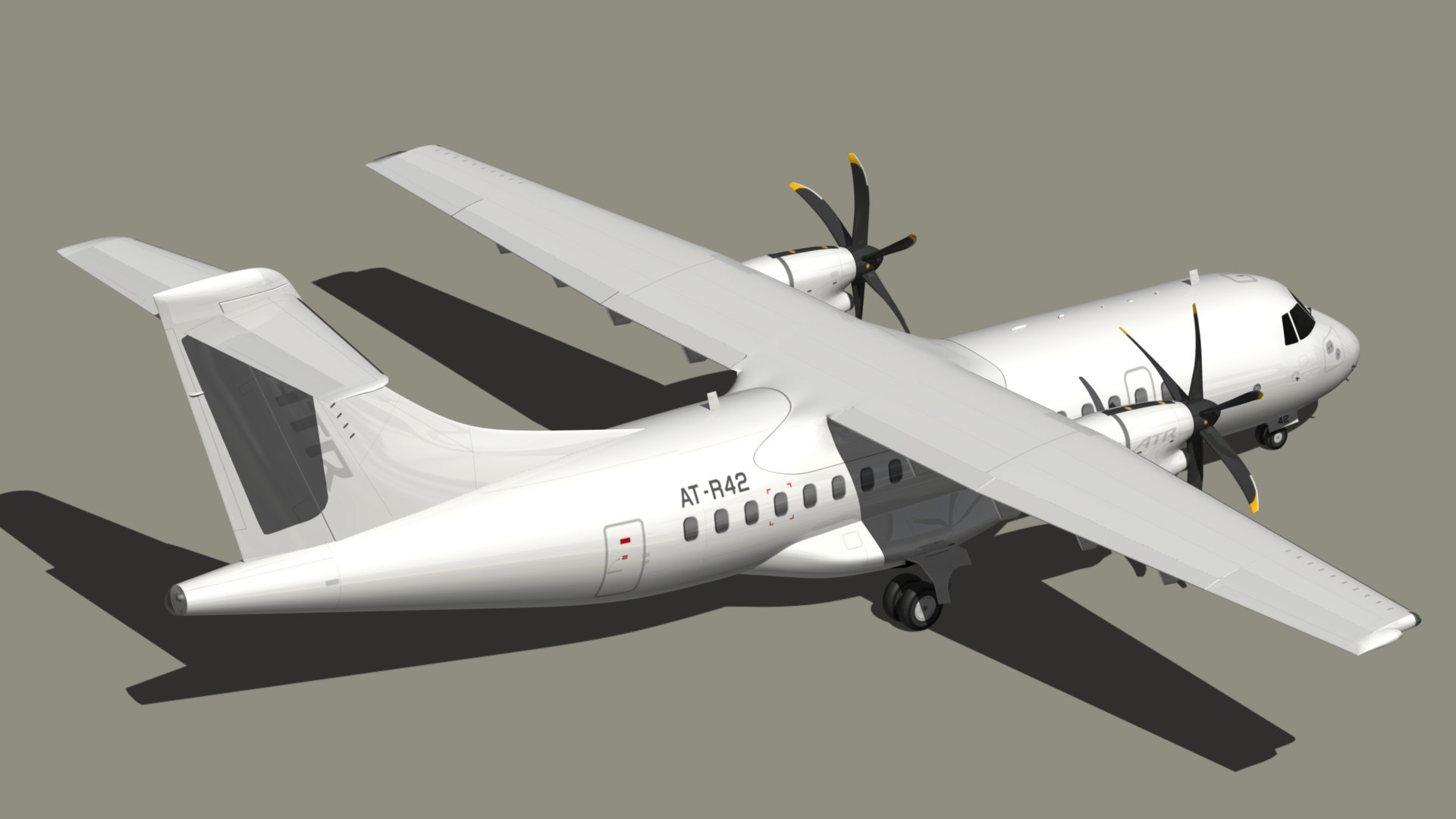 3D atr 42 white - TurboSquid 1686852
