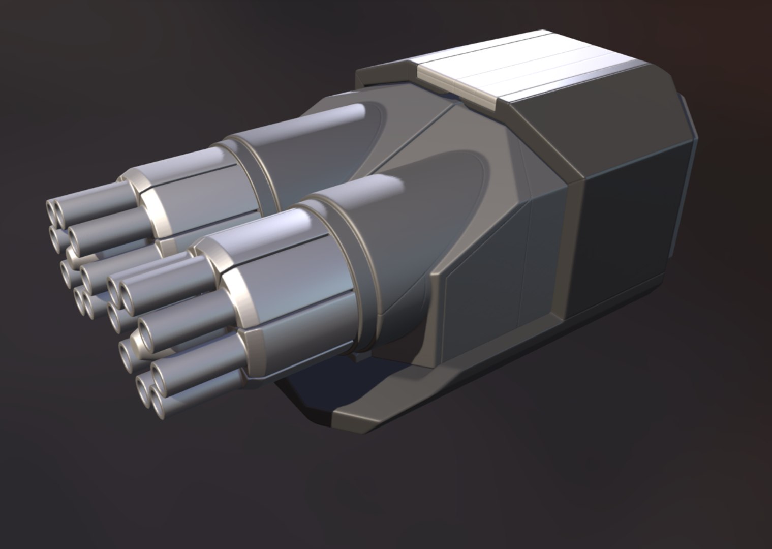 3d gatling gun module
