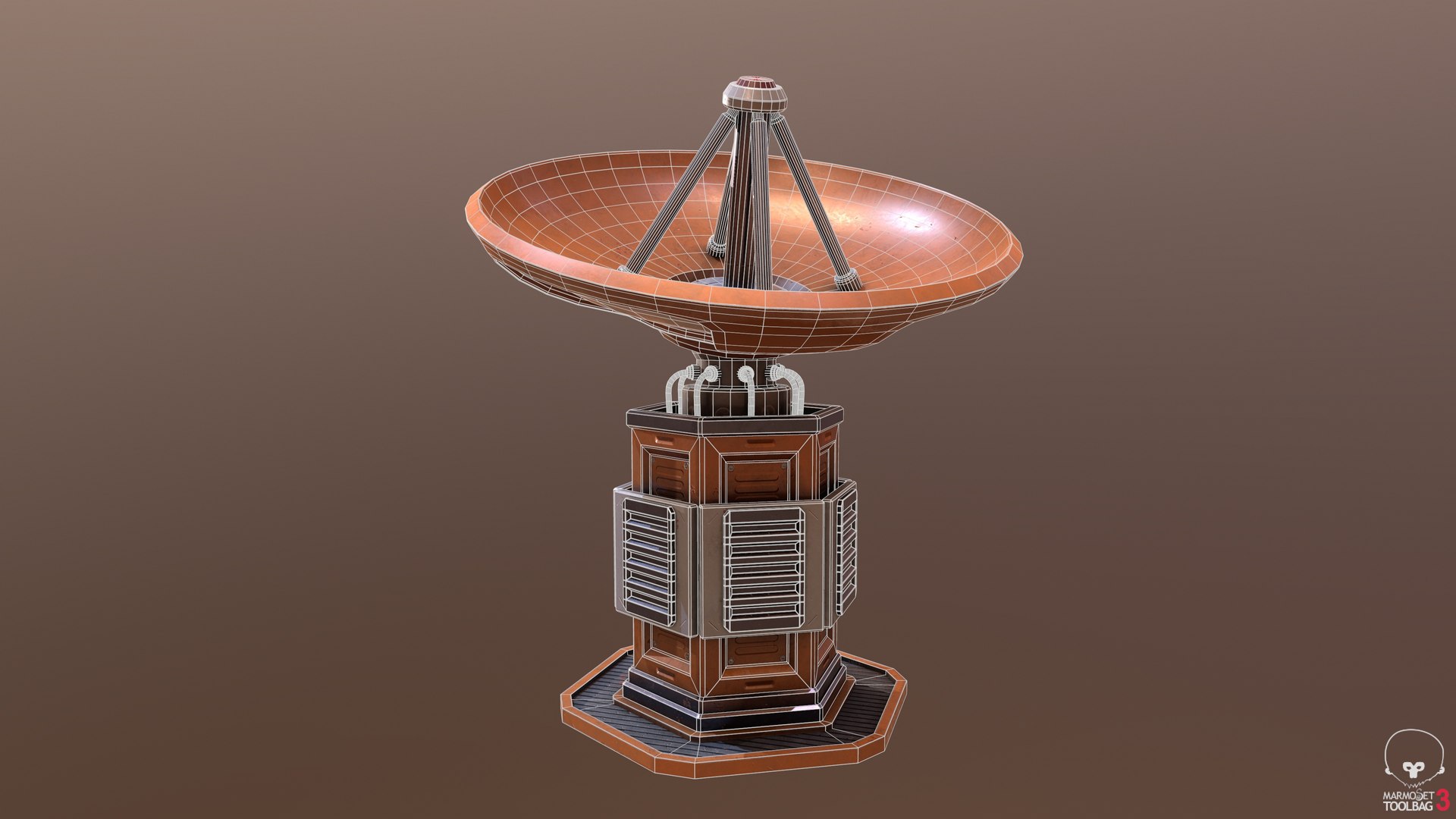 Sci Fi Satellite Dish 3D - TurboSquid 1937421