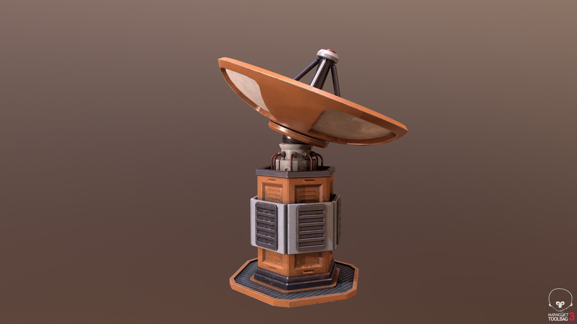 Sci Fi Satellite Dish 3D - TurboSquid 1937421