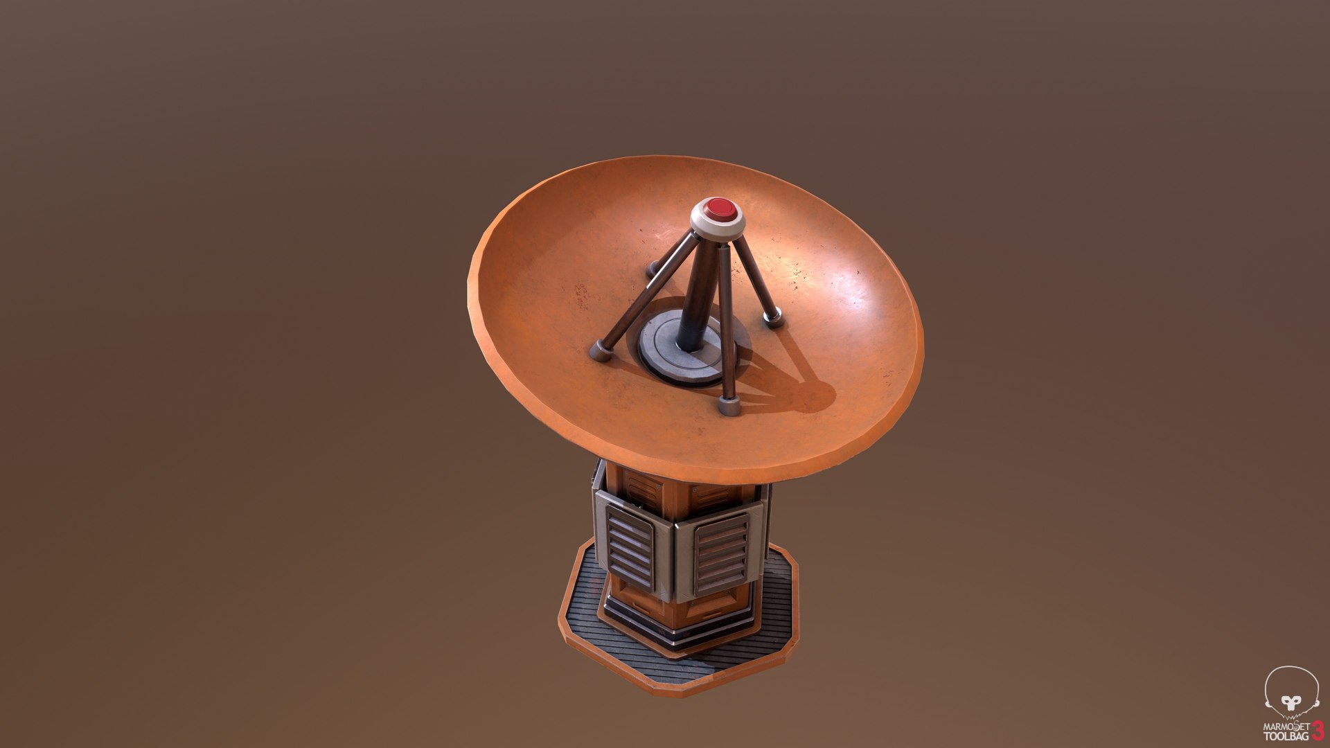 Sci Fi Satellite Dish 3D - TurboSquid 1937421