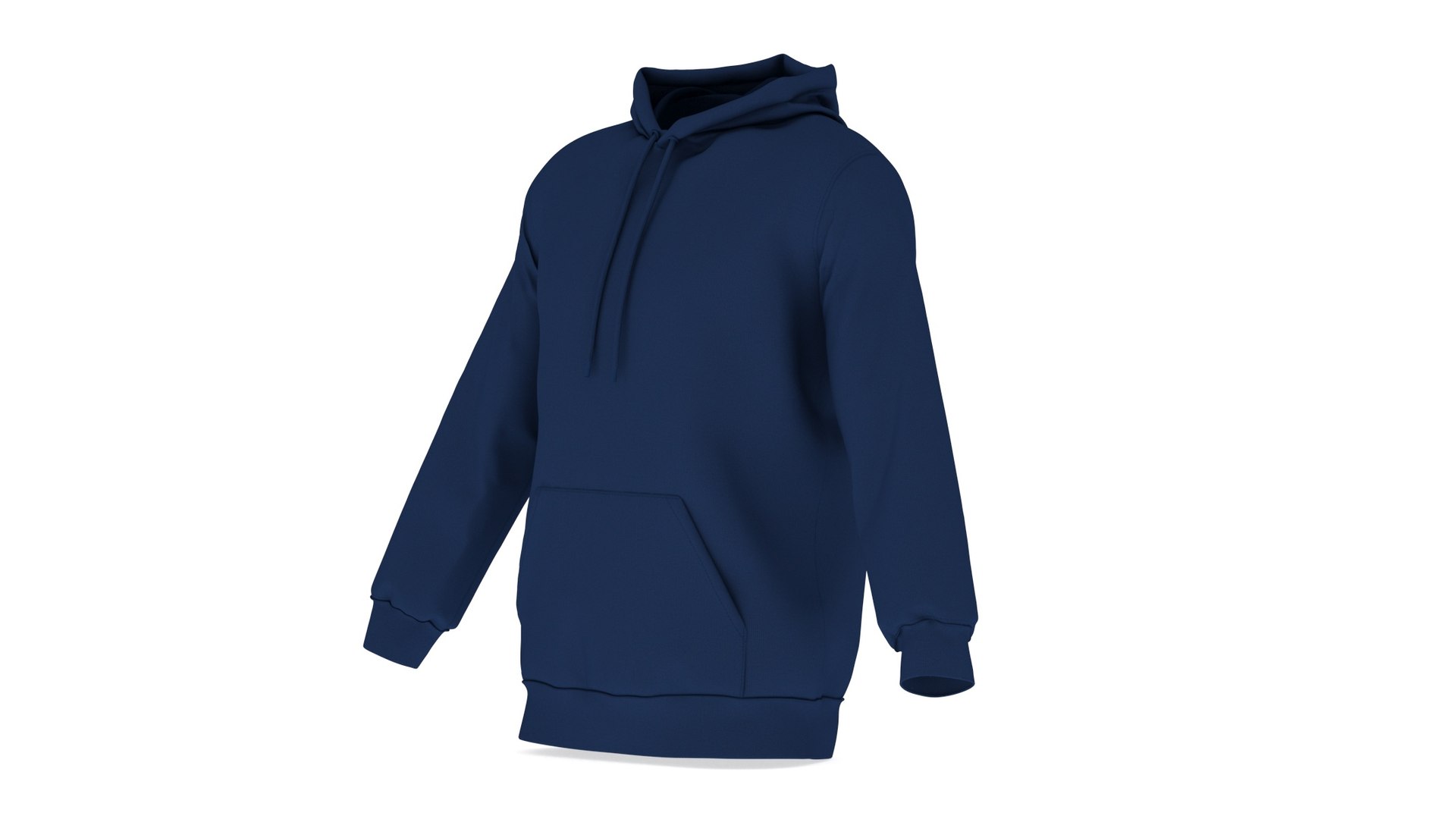 Hoodie Generic Navy Blue 3D model - TurboSquid 2140021