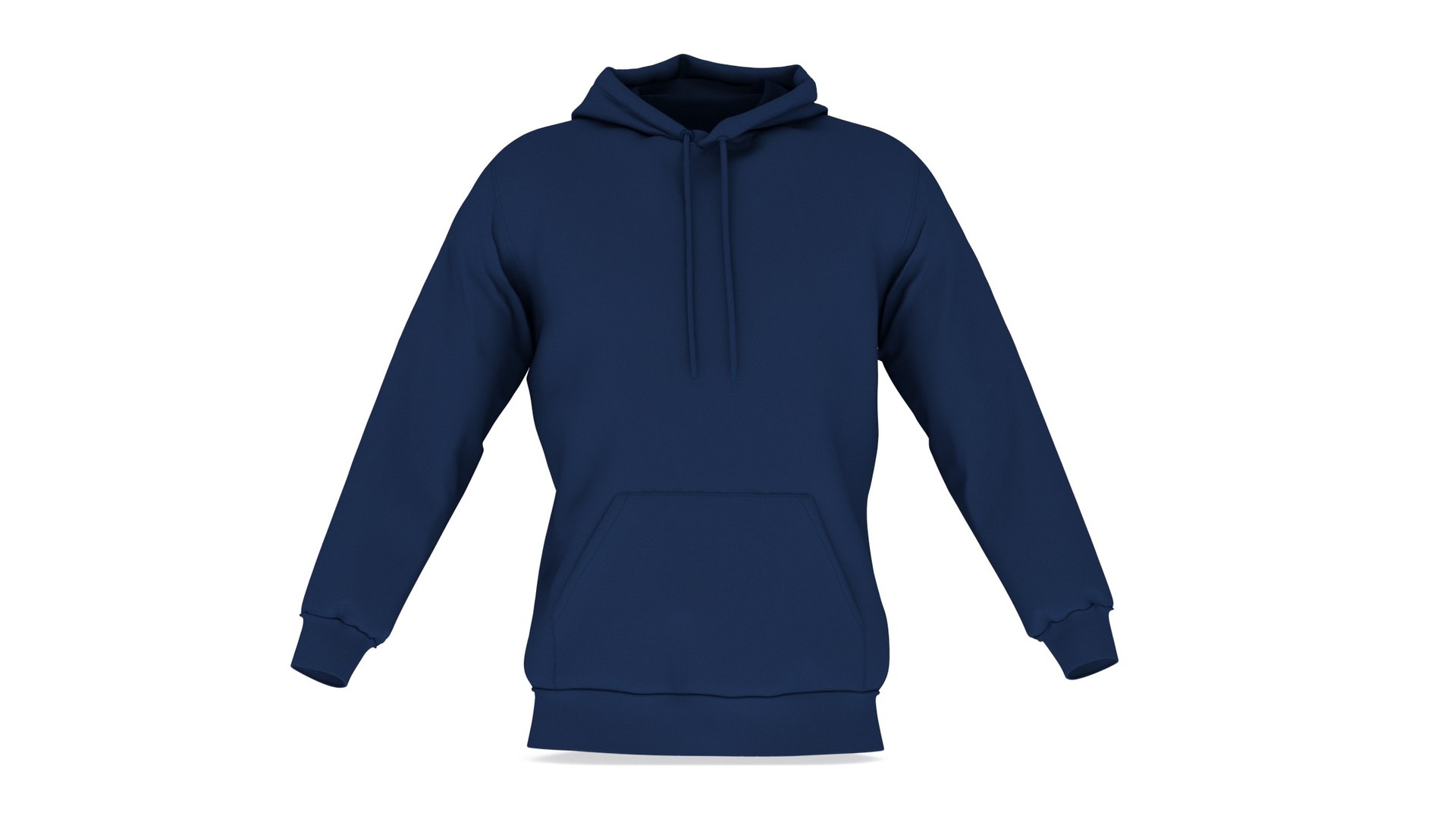 Hoodie Generic Navy Blue 3D model - TurboSquid 2140021