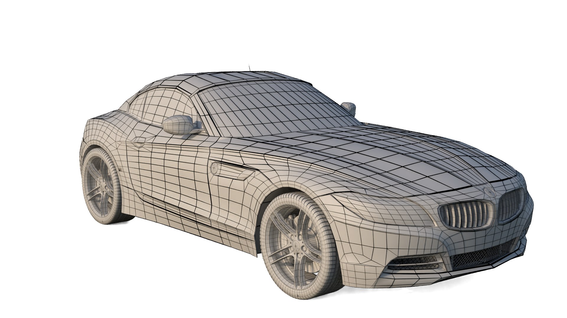3D BMW Z4 Rigged Car Low Poly - TurboSquid 2155364