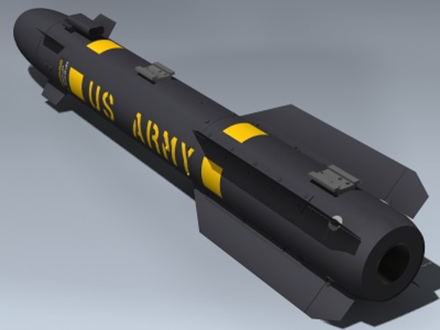 Agm-114a Hellfire Missile 3d Max